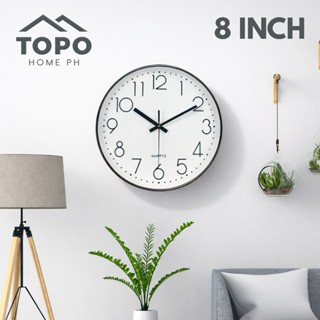 TOPO HOME PH 8INCH Quartz Wall Clock Office Living Home Decor Christmas ...