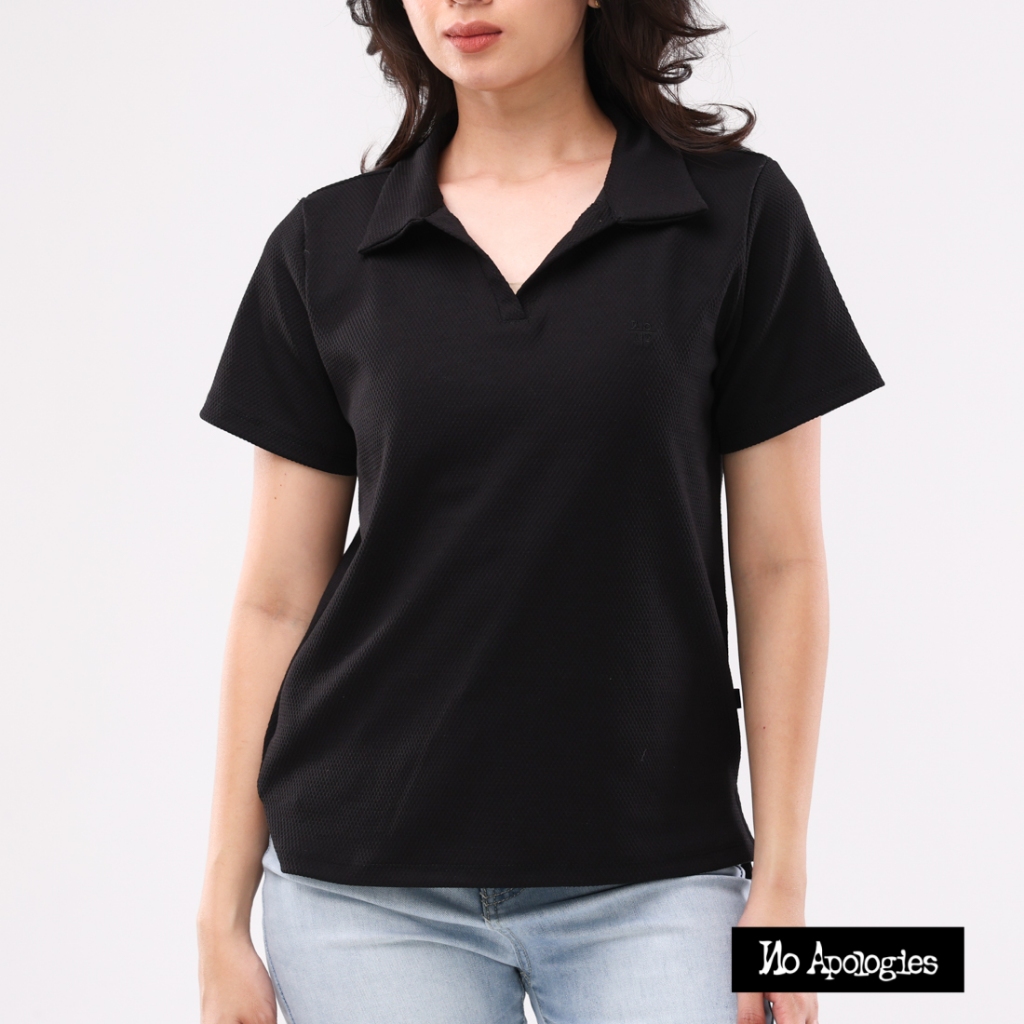 No Apologies Special Jacquard Knits Short Sleeves Blouse NST12-0324 ...