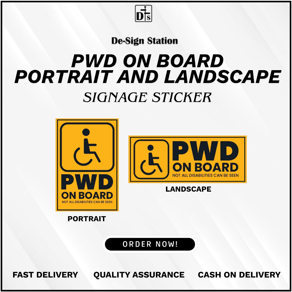 Shop pwd sign for Sale on Shopee Philippines