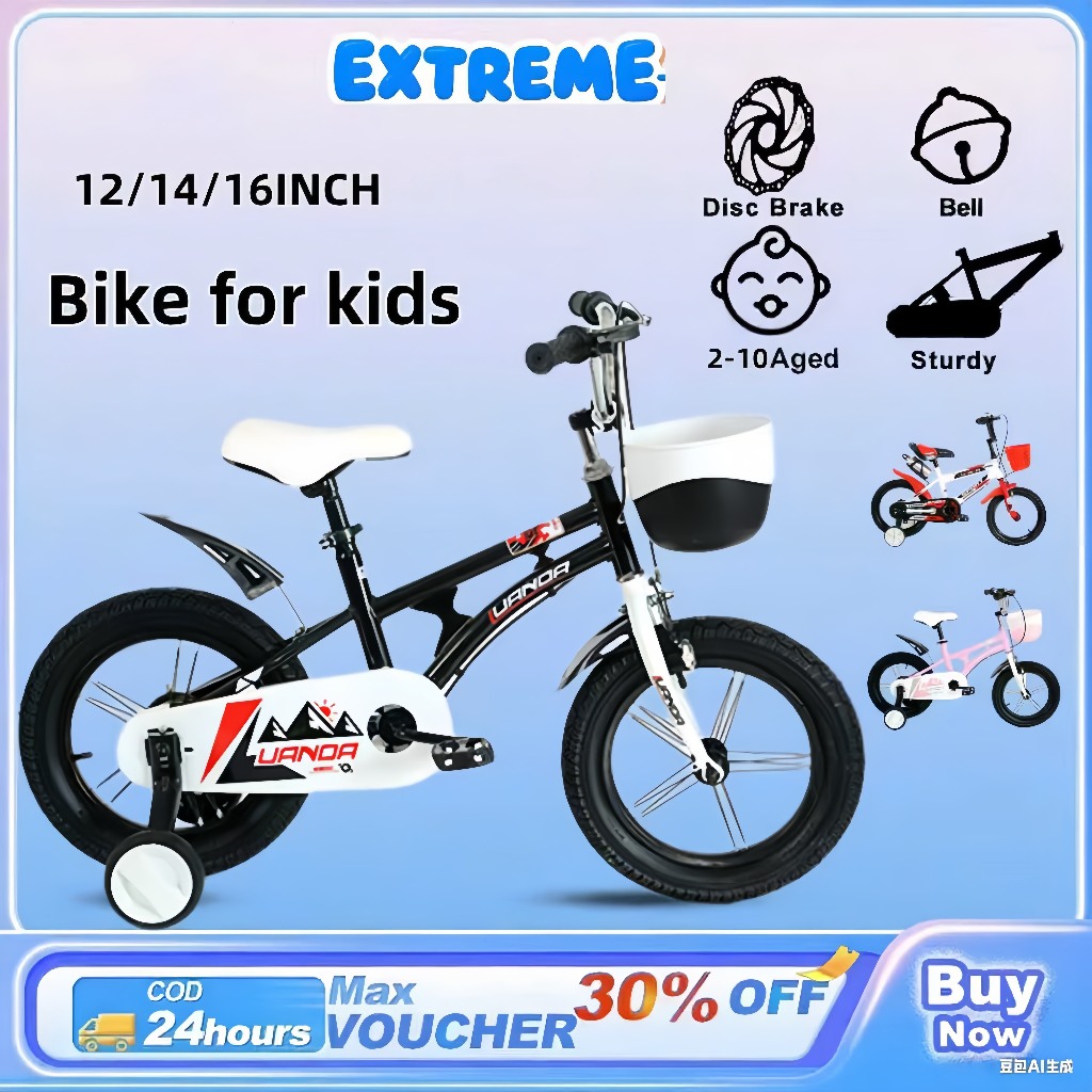LUANDA Children Bicycle's 2 To 9 Years Old Kid's Bike Toddler Little ...