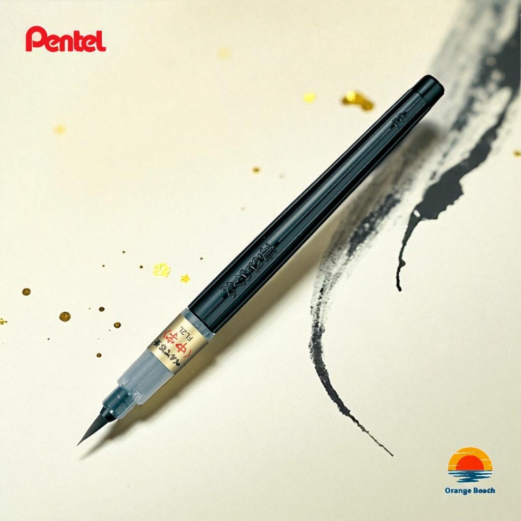 PENTEL Brush Pen/Professional Japanese Calligraphy/Made in Japan ...