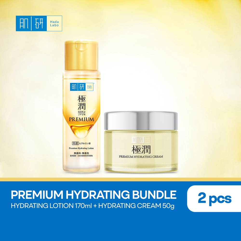 Hada Labo Premium Hydrating Lotion 170ml + Premium Hydrating Cream 50g | Shopee Philippines