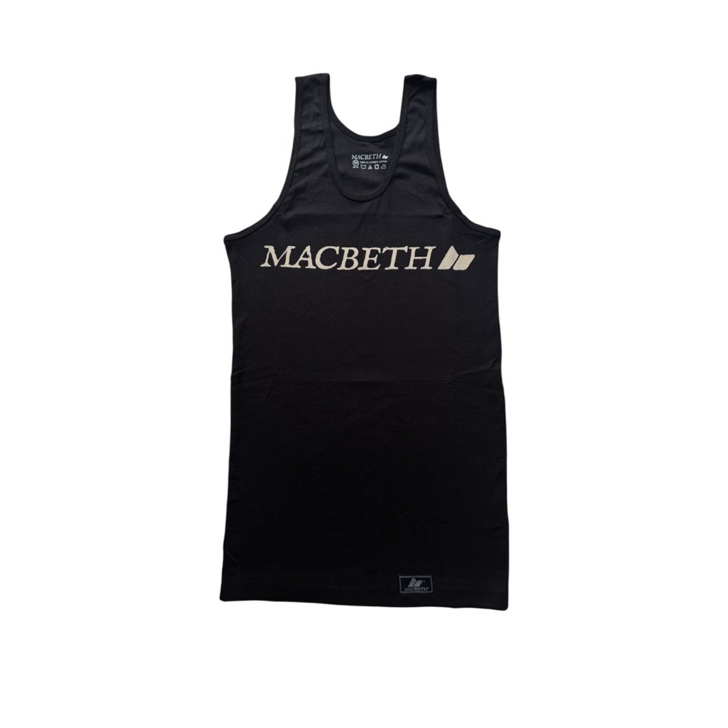 Macbeth Ribbed Tank top with LOGO-100% fitted | Shopee Philippines