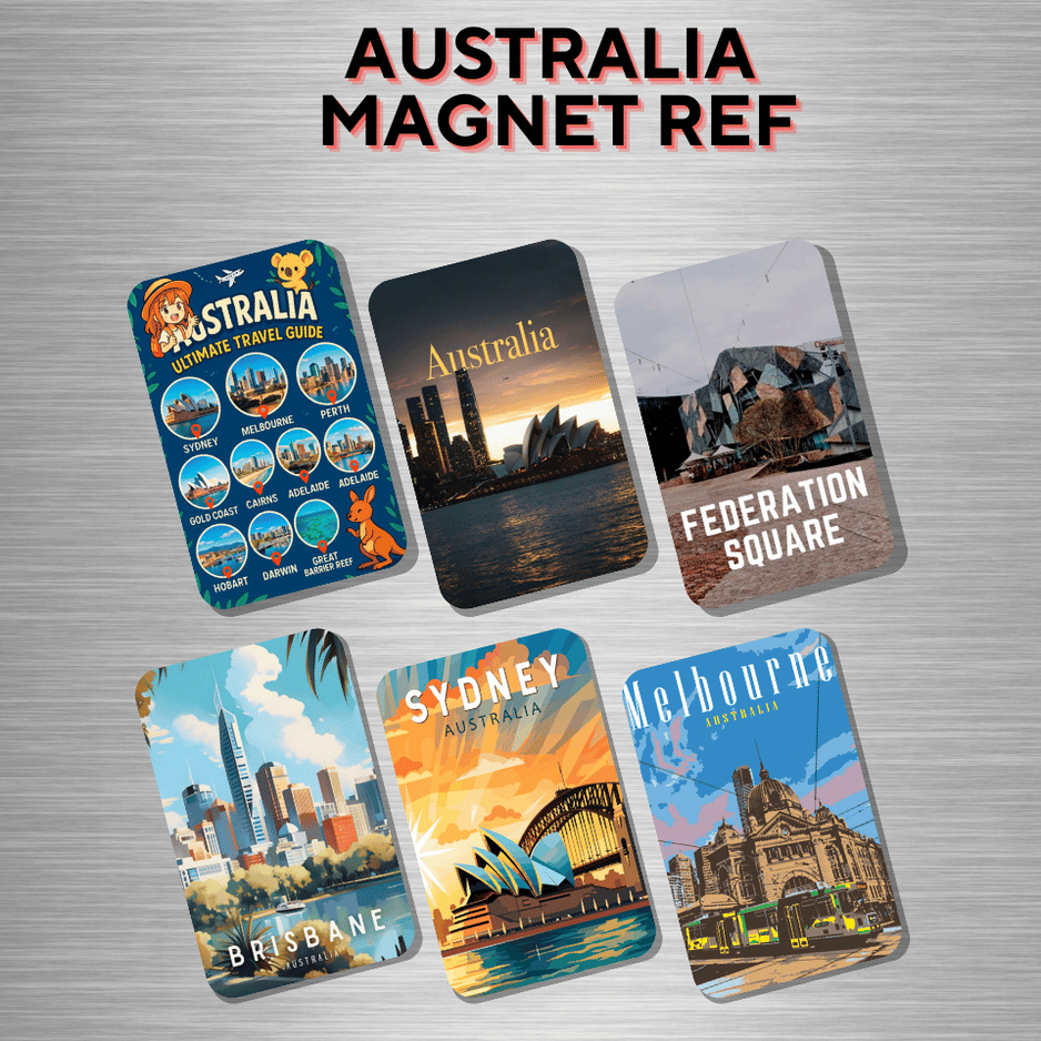 AUSTRALIA TOURIST SPOT AFFORDABLE AND QUALITY MAGNET REF ATM SIZE ...