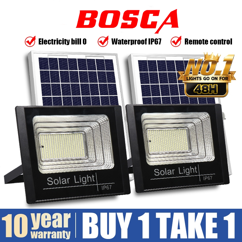 BOSCA Solar light 500W waterproof LED solar flood light HP Solar Panel ...