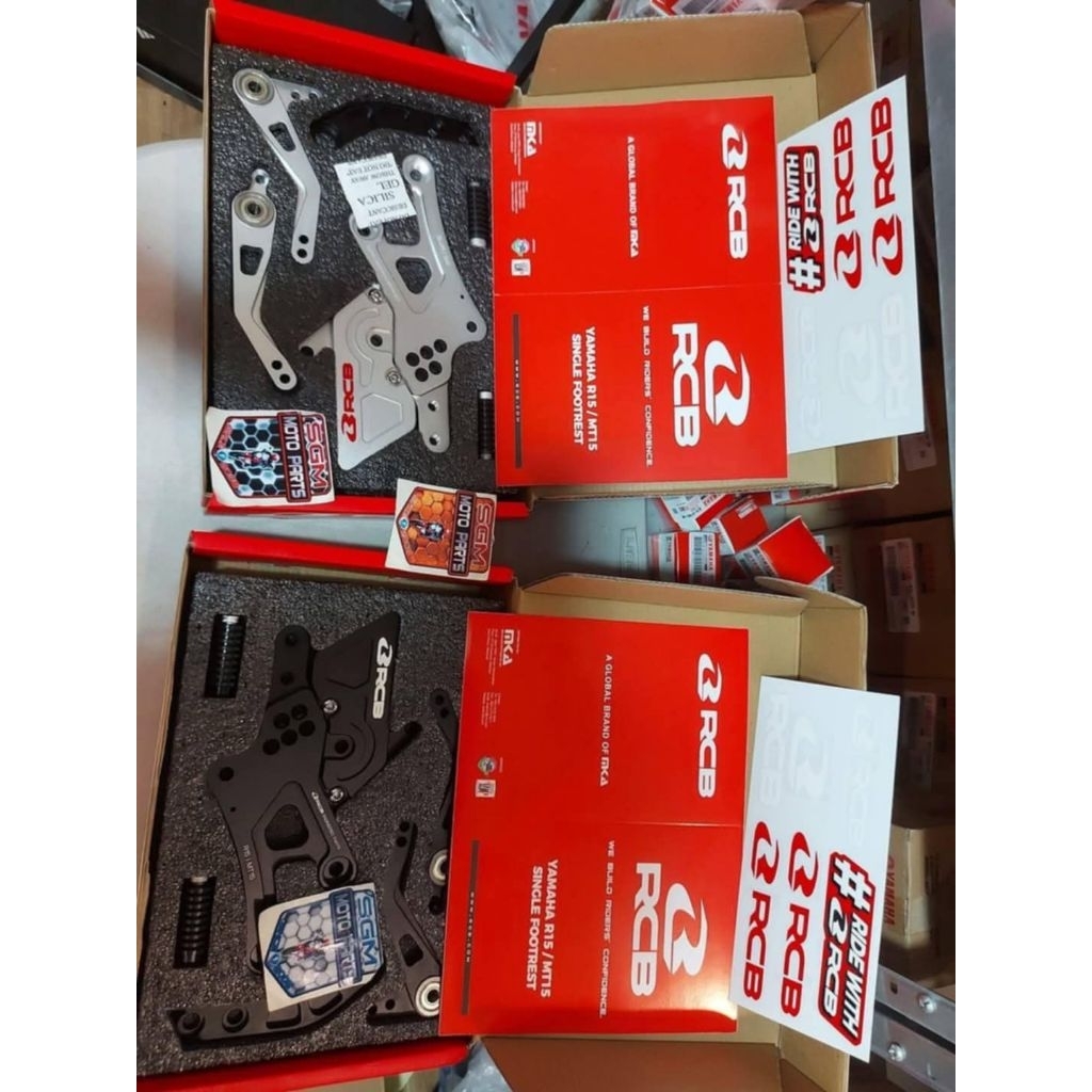 RCB FOOTREST REAR SET FOR R15V3 V4 R15M MT15 XSR155 | Shopee Philippines