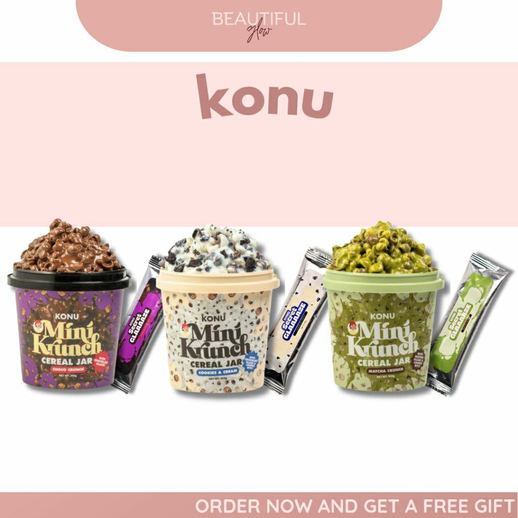 Konu Mini Krunch New Medium 160g + Secret Glaze 50g Bundle | Shopee ...