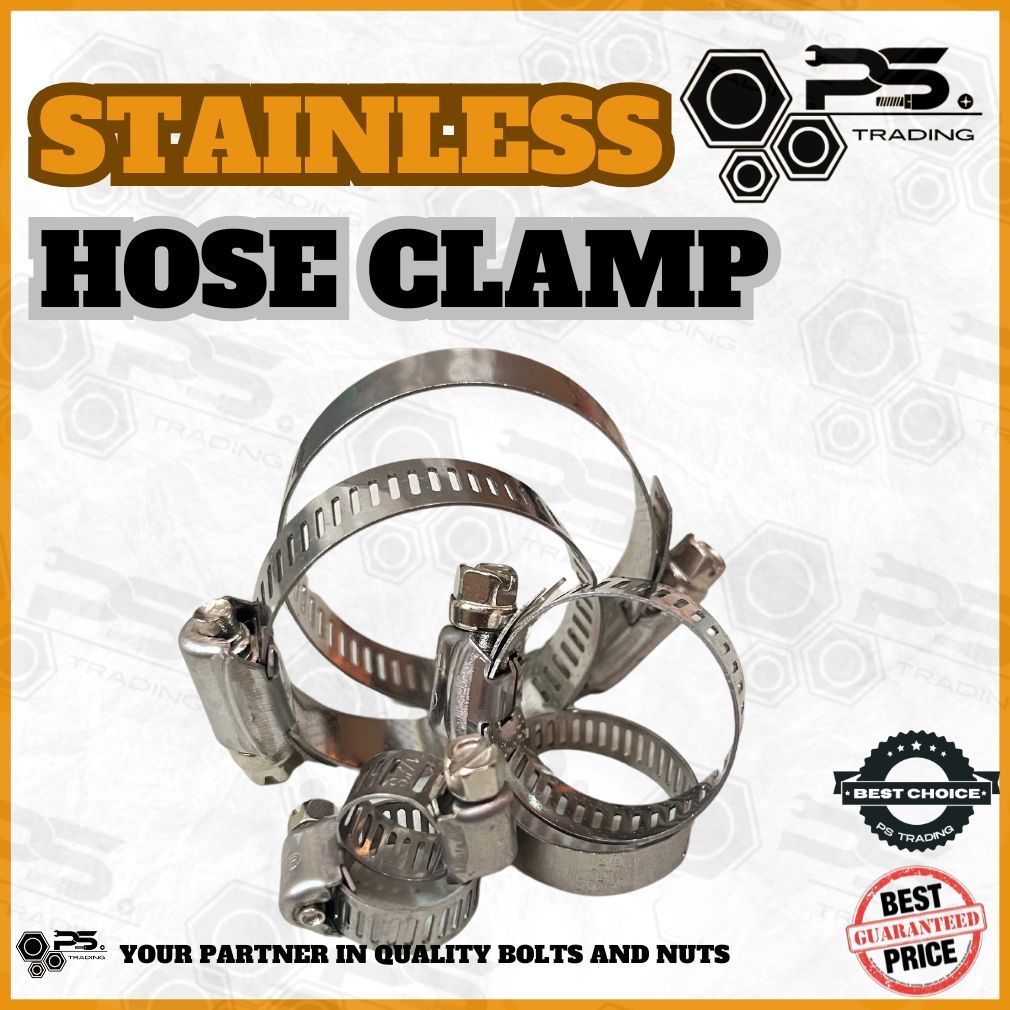 SS Adjustable 3/8" - 6" Stainless Hose Clamp Ordinary Pipe Clamp LPG ...