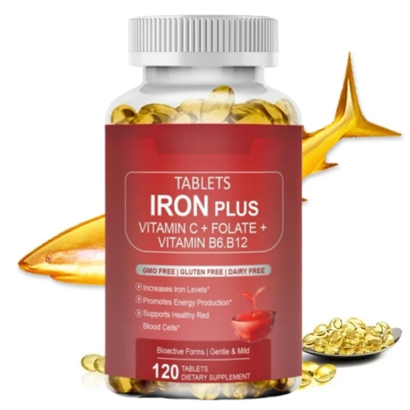Iron 68mg + Vitamin C | Carbonyl Iron for Zero Constipation & Energy ...
