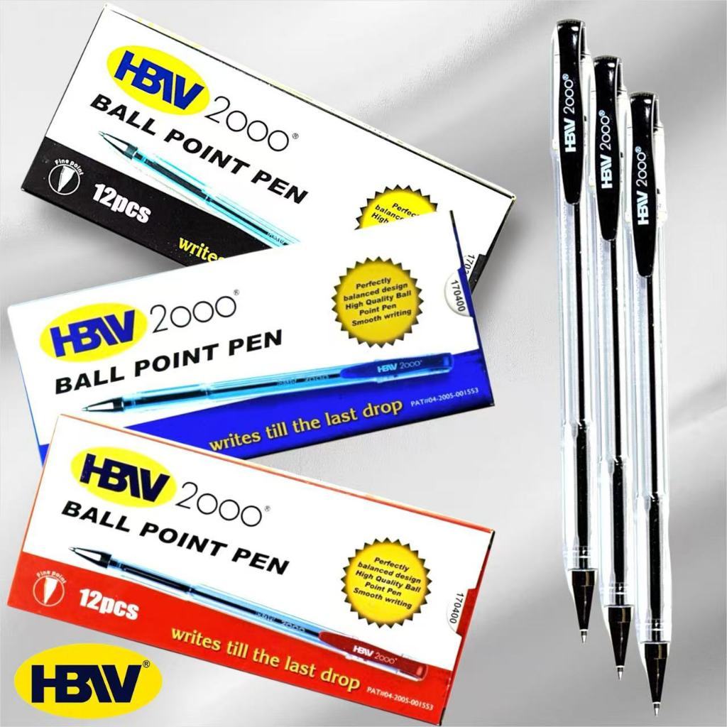HBW 2000 Ballpoint pen 0.8mm Black/Blue/Red Ballpoint pen School ...