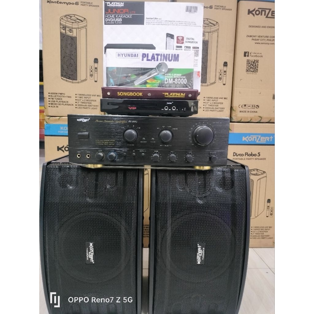 HOME KARAOKE SET KONZERT KS-430V,KONZERT AV-502C AND KS-5 PLATINUM ...