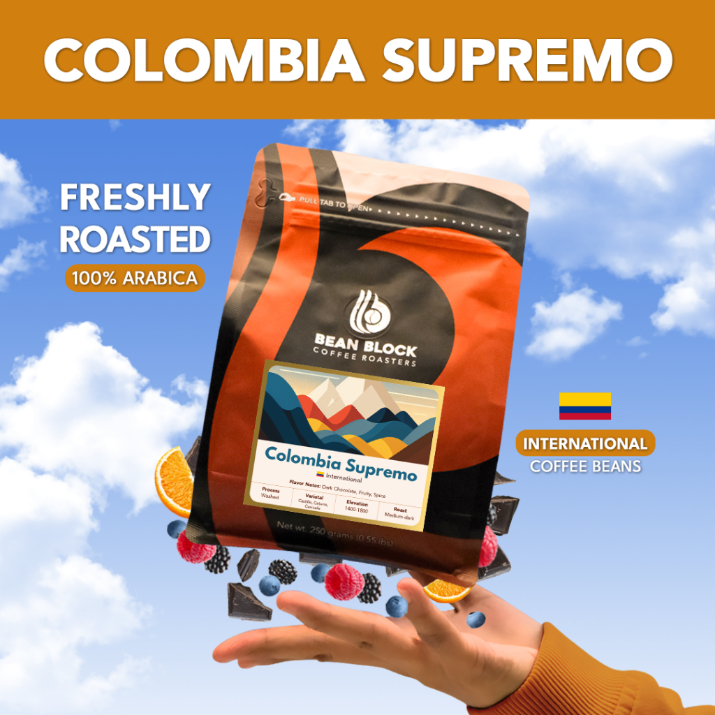 Colombia Supremo Arabica Coffee Beans -Freshly Roasted, Premium Quality ...