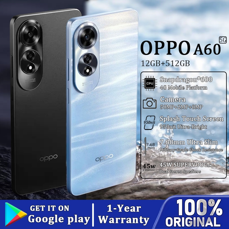 A60 5G 12GB RAM+512GB ROM Cellphone 6.67" Display 50MP Camera SUPERVOOC ...