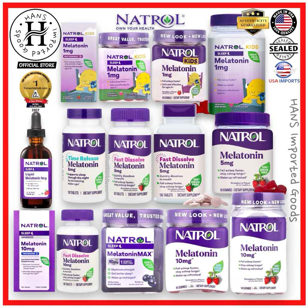Sealed Original USA Melatonin For Kids Adult Gummies Tablet Liquid ...