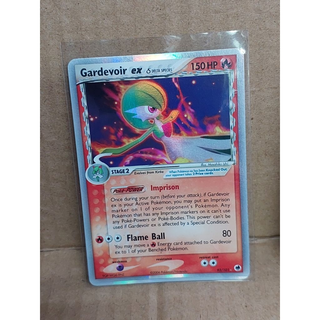 Pokemon Cards Dragon Frontiers Ultra Rare 93/101 Gardevoir ex delta ...