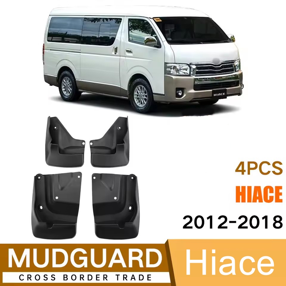 4pcs/set Mudguard Toyota Hiace Commuter Grandia Super Grandia 2012-2018 ...
