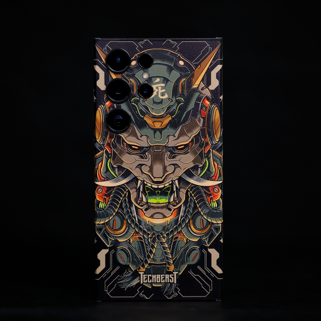 Techbeast Oni Mecha Skin Wrap - Custom Any Phone Model Fusion X™ 3D ...
