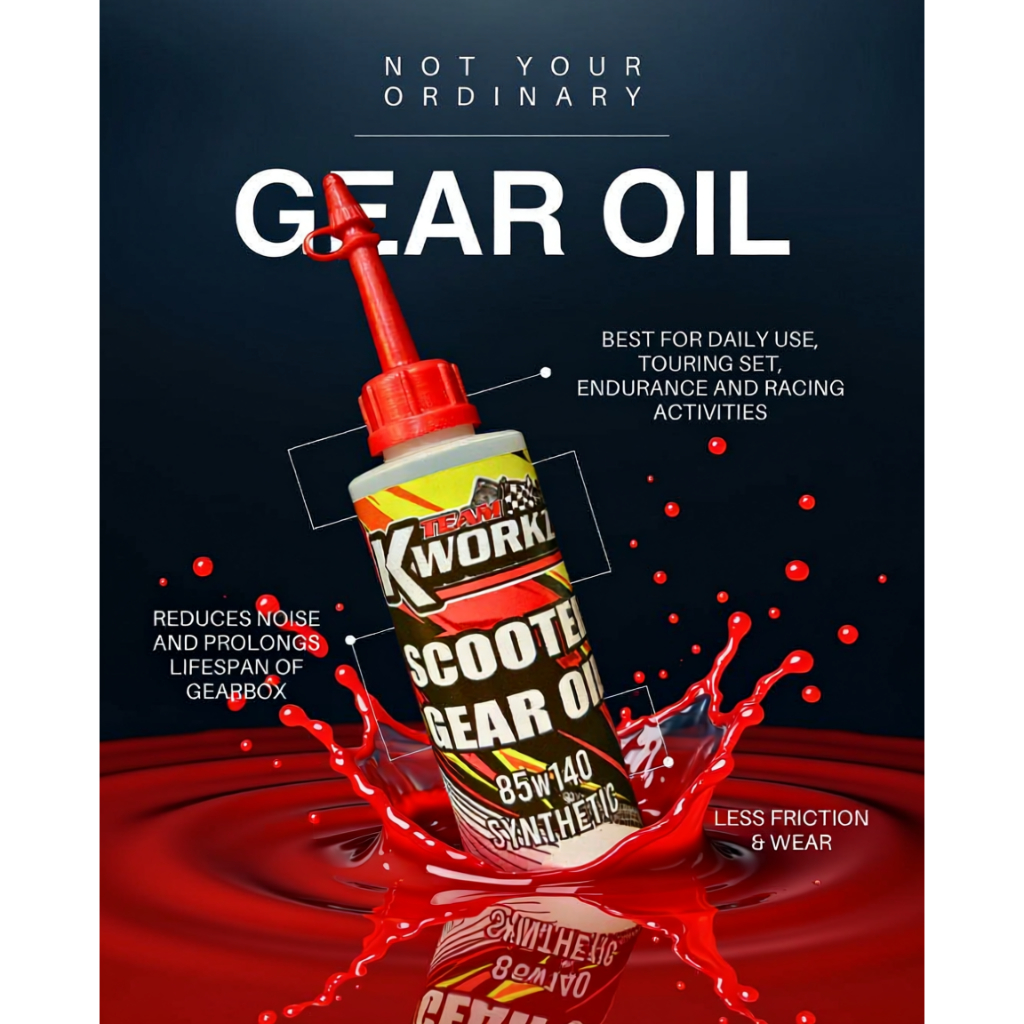 Team K-Workz Gear Oil Fully Synthetic 85W-140 API GL-5 With Free ...