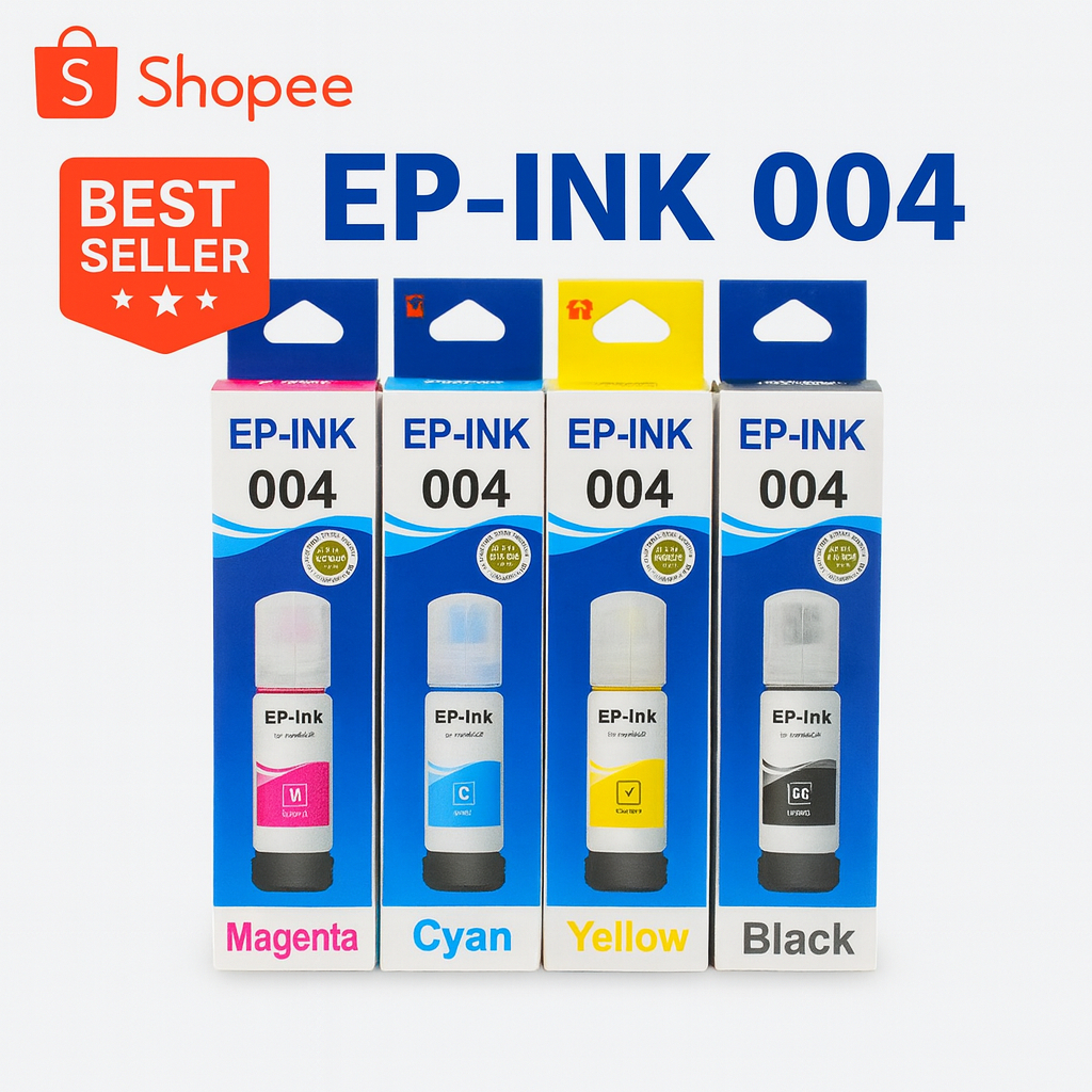Epson 004 Ink Bottle Set Black Cyan Magenta Yellow | Genuine Printer Ink Refill | Shopee Philippines