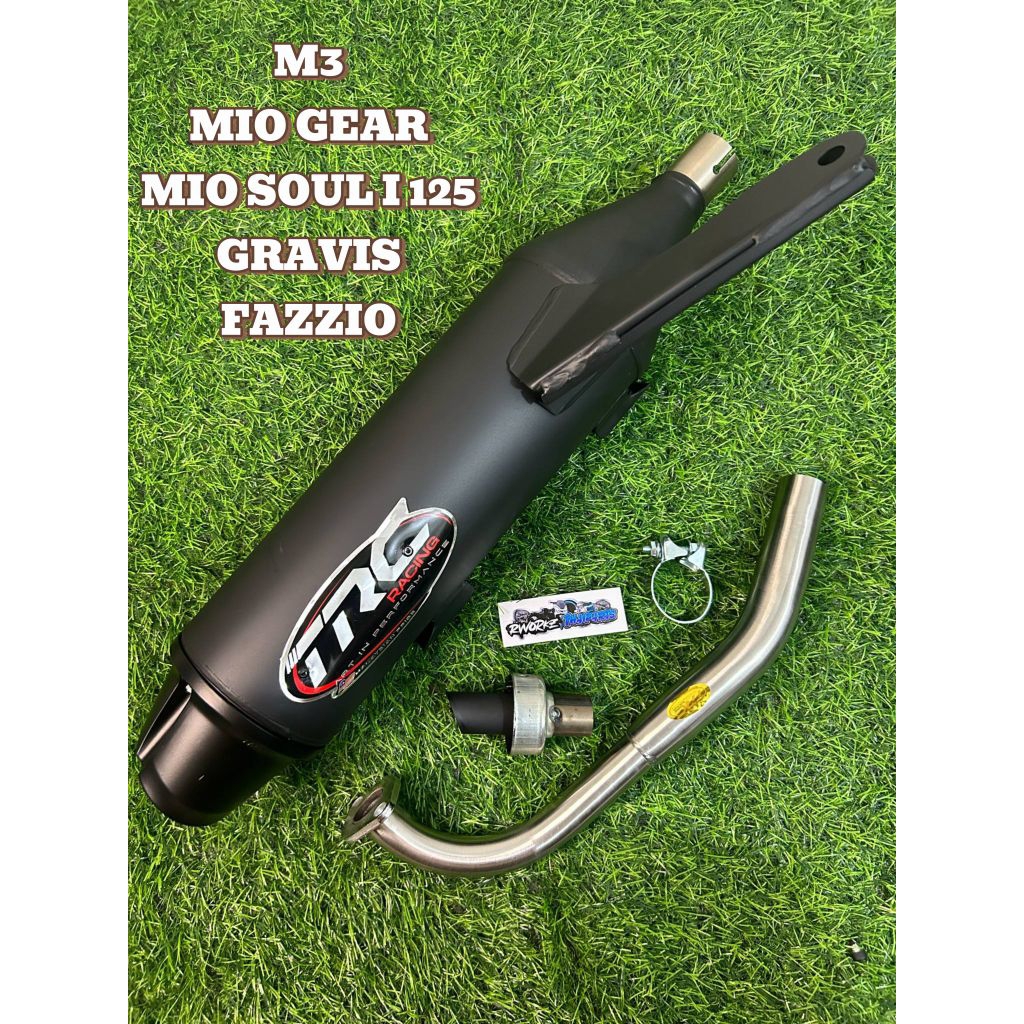 TRC PIPE W/SILENCER FOR M3/MIO GEAR/FAZZIO/MIO SOUL I/GRAVIS | Shopee ...