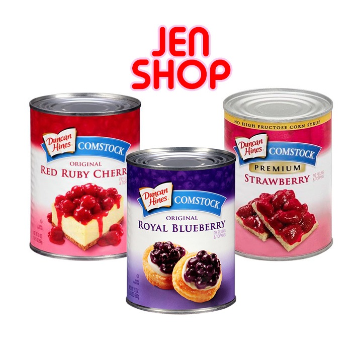 Duncan Hines Comstock Pie Filling Topping 595g Royal Blueberry, Premium ...