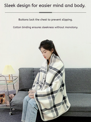 COD Shawl-Blanket - Double-sided Flannel Snap Closure Wearable,Cozy ...