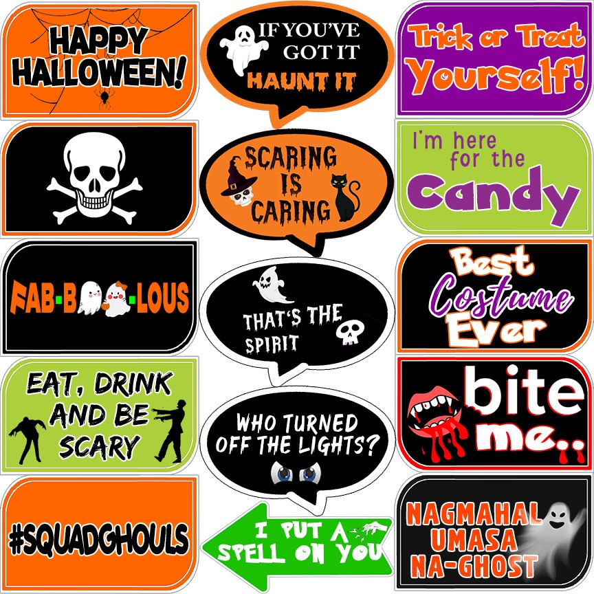 Halloween Photo Booth Props made of sintra board available in 3mm and 1 ...