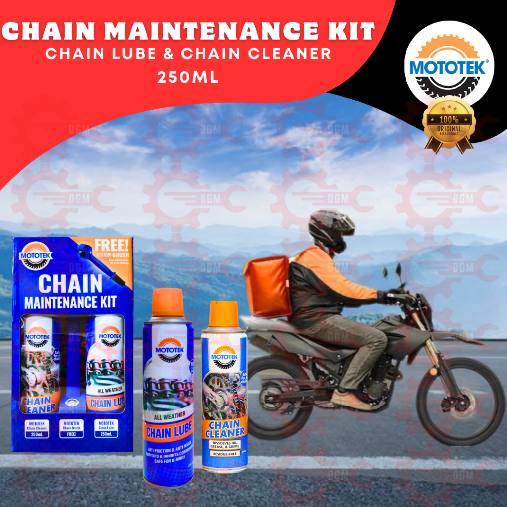 MOTOTEK Chain Maintenance Kit - 250ml | Shopee Philippines
