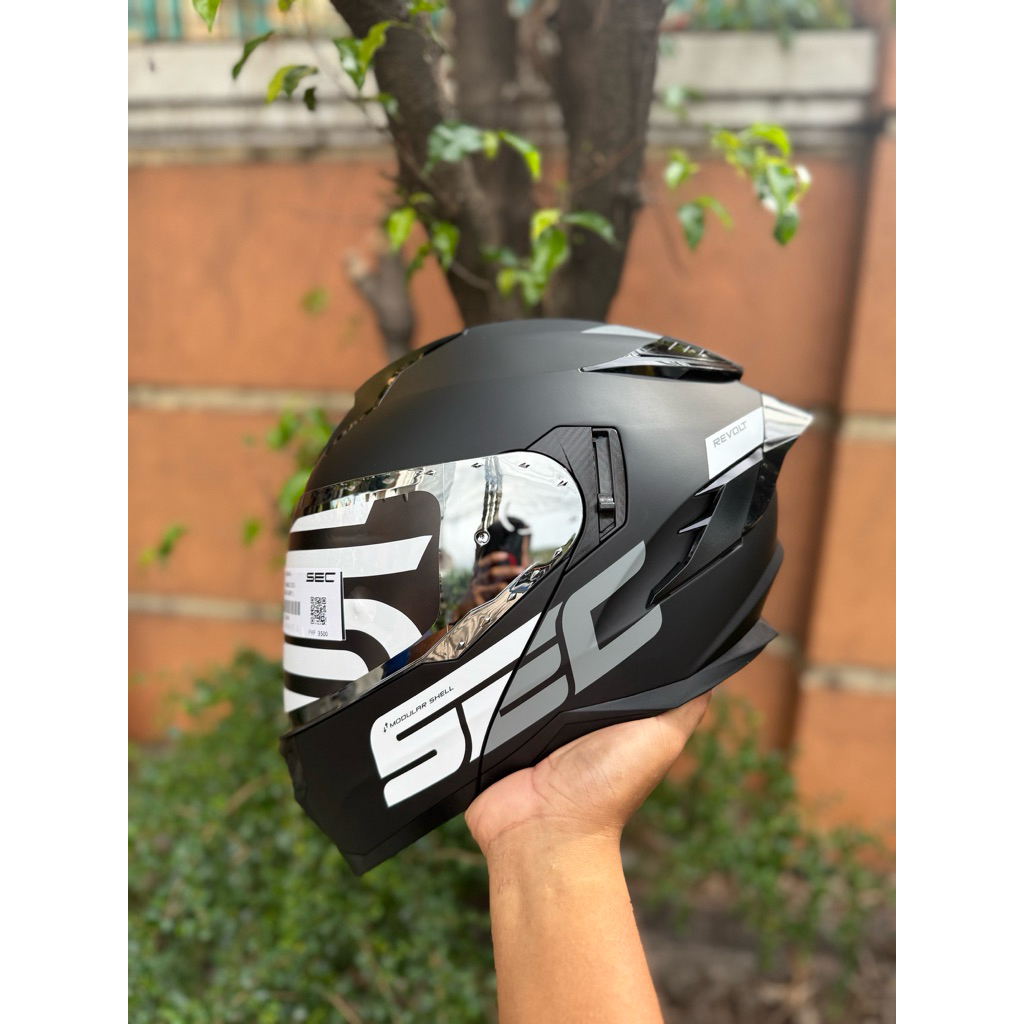 SEC REVOLT MODULAR FULL FACE HELMET Promo with Freebies | Shopee ...