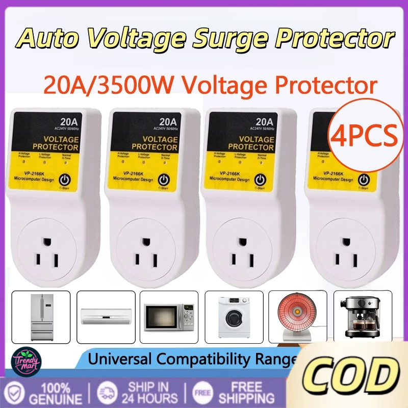 Auto Voltage Surge Protector 3500W 20A with Delay Timer for Home/Office ...