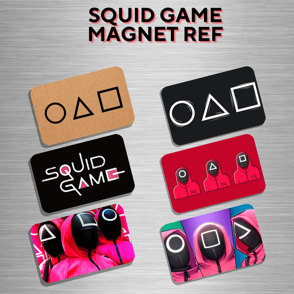 SQUID GAME QUALITY AND AFFORDABLE MAGNET REF ATM SIZE | Shopee Philippines