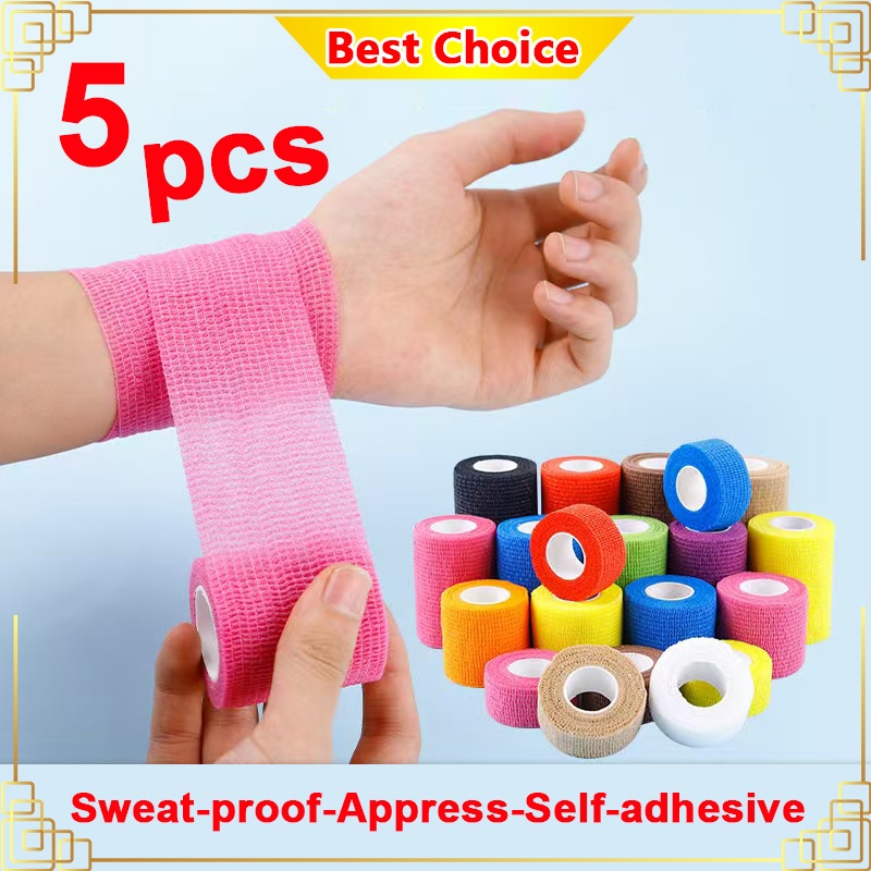5PCS Tattoo Grip Bandage Tattoo Grip Tape Cover Wrap Finger Wrist ...