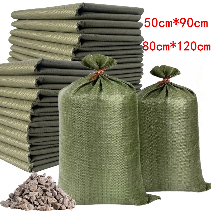 SAKO GREEN Brand new sack bag Woven Sack bag gunny sack Storage sack ...