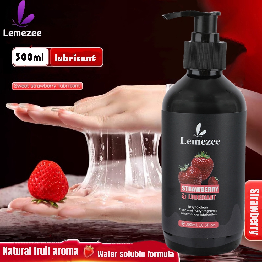 Lemezee Lubricant Gel Edible Strawberry Lube Water Based Lubricants Oil ...