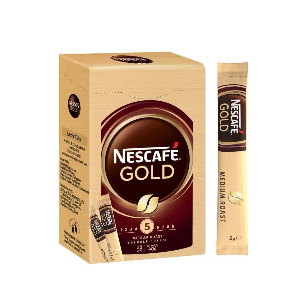 Nesc@fe Gold Premium Instant Coffee Sticks 2g - Pack of 20 | Shopee ...