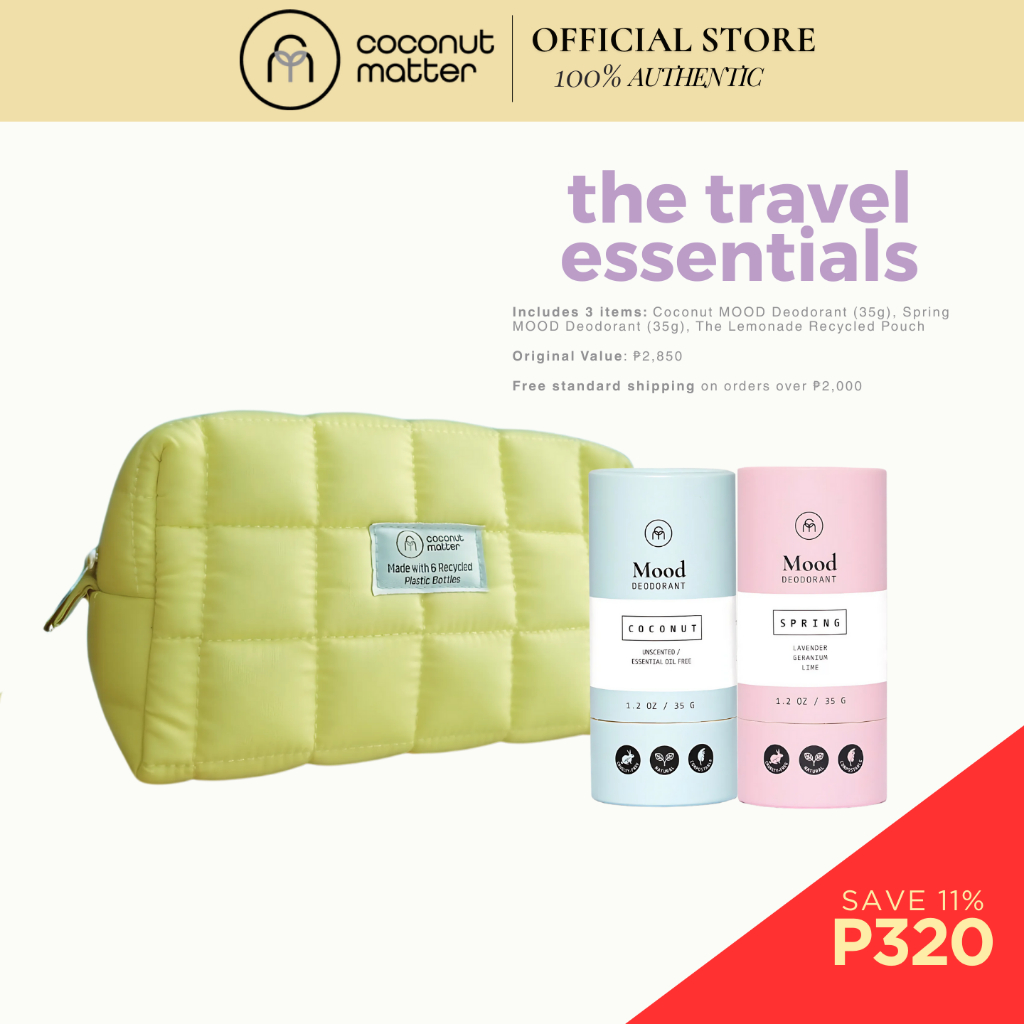 Coconut Matter MOOD Natural Deodorant 2-Pack + The Lemonade Pouch ...