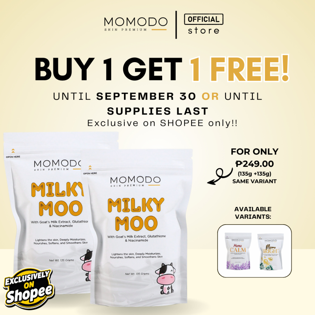 MOMODO BUY 1 GET 1 SOAP 135g Milky Moo Momo Bright Momo Calm for ...