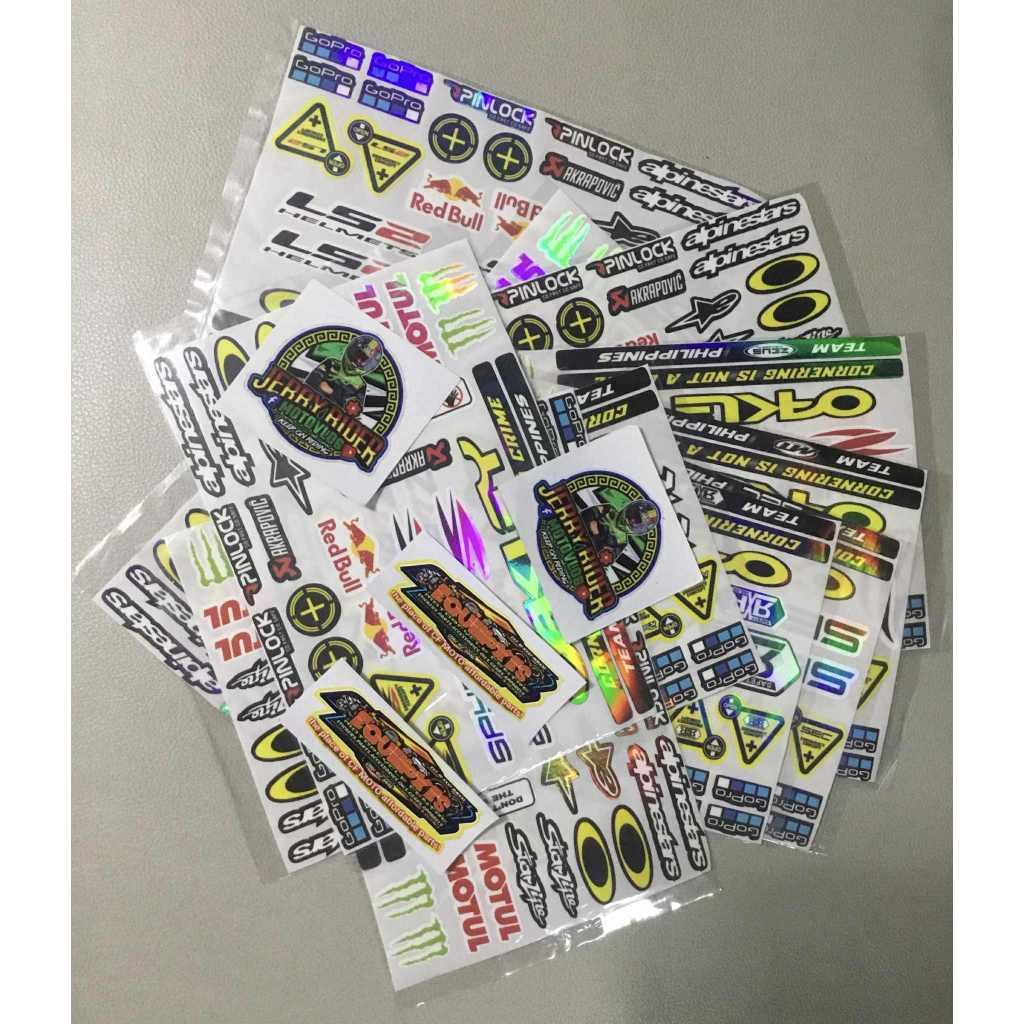Customized Holographic Sticker Logos for Motorcycle Riders | Shopee ...