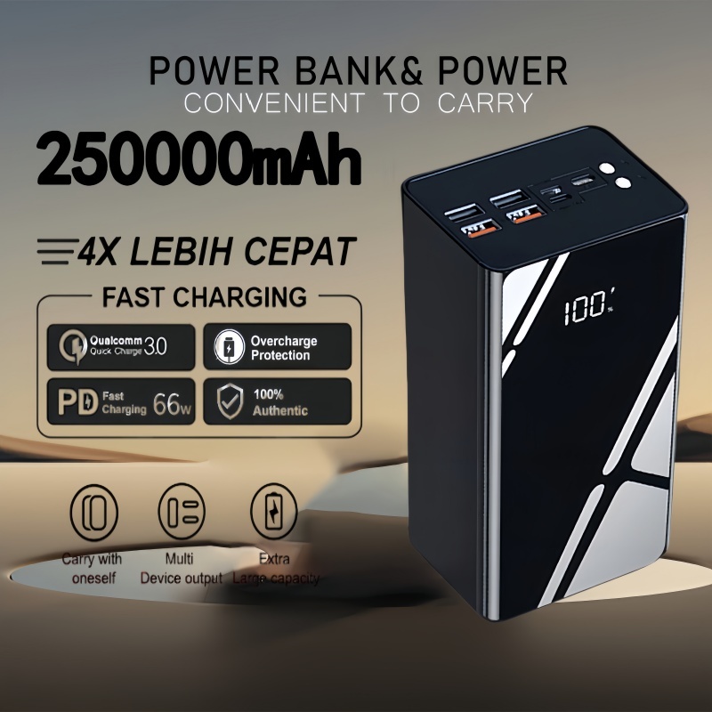 200000W power bank fast charging 280000mAh power bank original branded ...