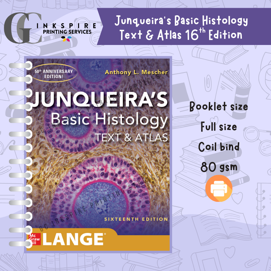 Junqueira's Basic Histology Text and Atlas 16th Edition | Shopee ...