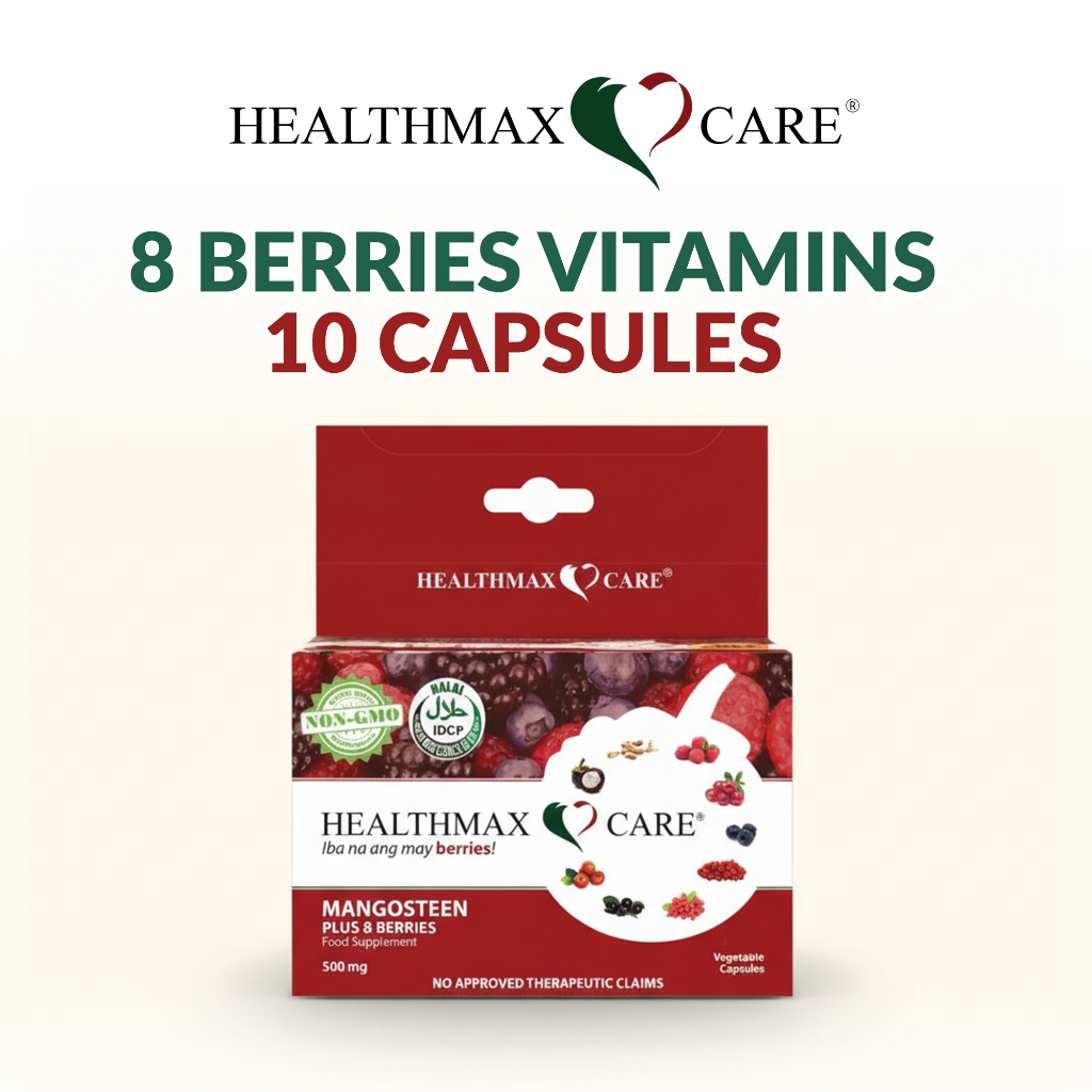 Healthmax Care Mangosteen Plus 8 Berries Vitamin Food Supplement 10 ...
