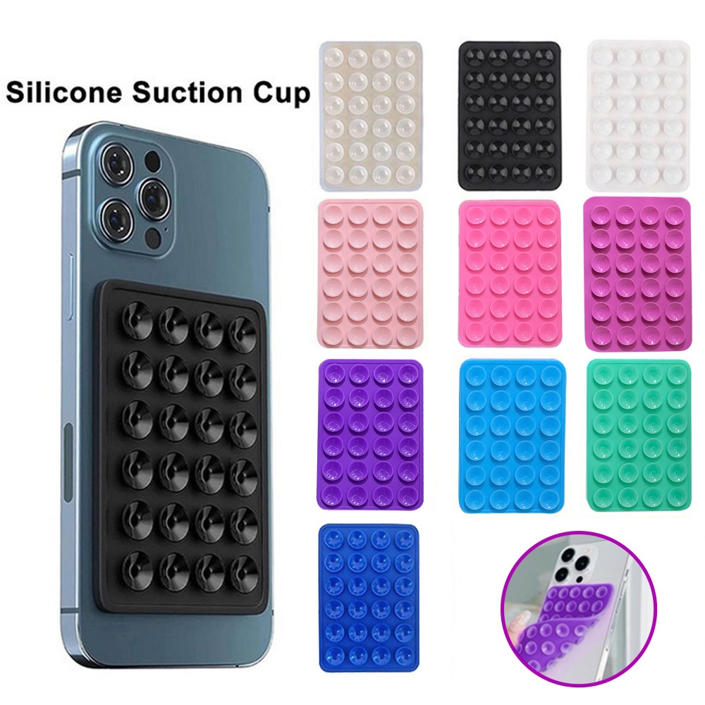 24 Pcs Silicone Suction Cups Double Sided Suction Cup Non Slip Lazy ...