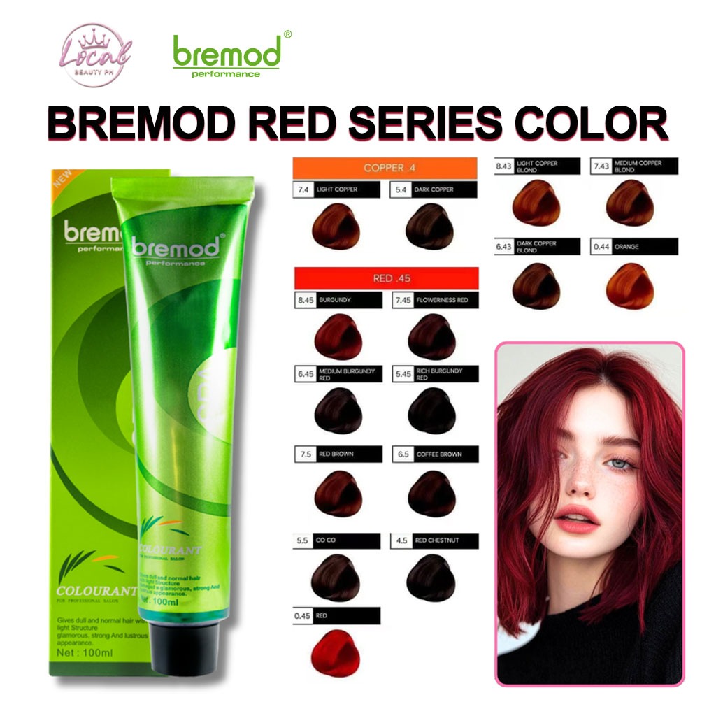Bremod Hair Color Burgundy Light Copper Blonde Red Purple Mahogany Pink ...
