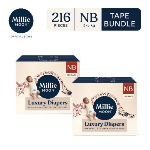 Millie Moon NB Tape 108s - Bundle of 2 (216 pcs) | Shopee Philippines