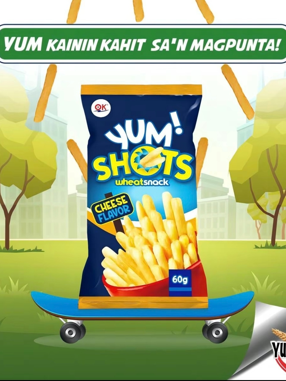 Yum Shots Tomato Flavor Snack 60gram Crispy Crunchy Savory Savoury ...
