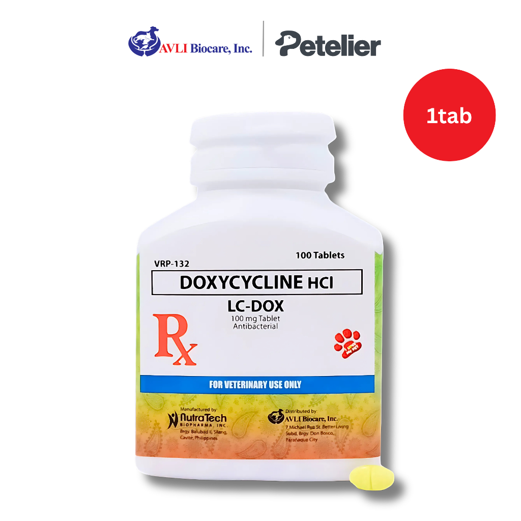 LC Dox 100mg 1 Tablet Antibacterial for Cats and Dogs | Shopee Philippines