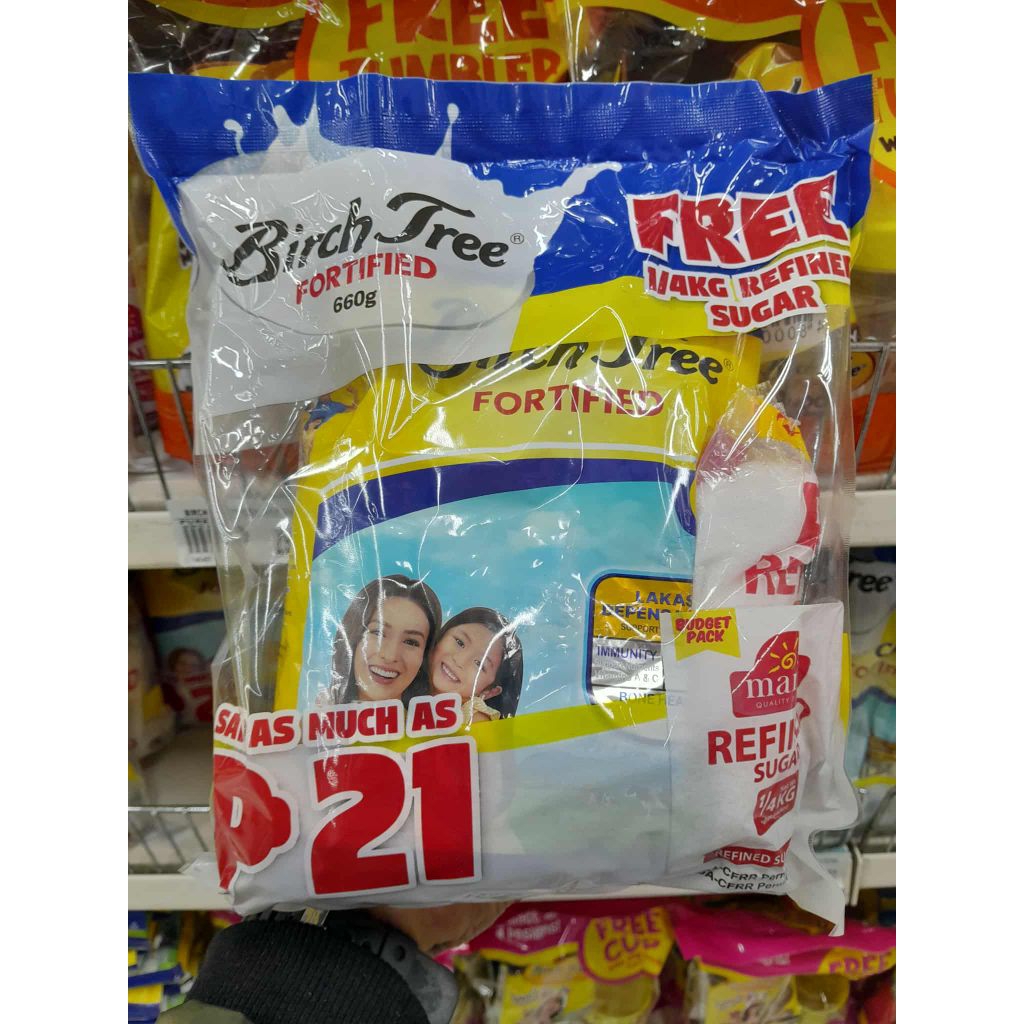 Birch Tree Fortified 660g with FREE 1/4 kg Refined Sugar | Shopee ...