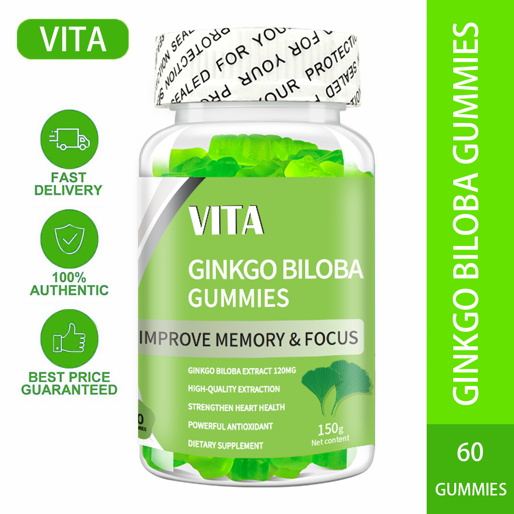 VITA Ginkgo Biloba Gummies vitamin c supplement for immunpro reduce ...