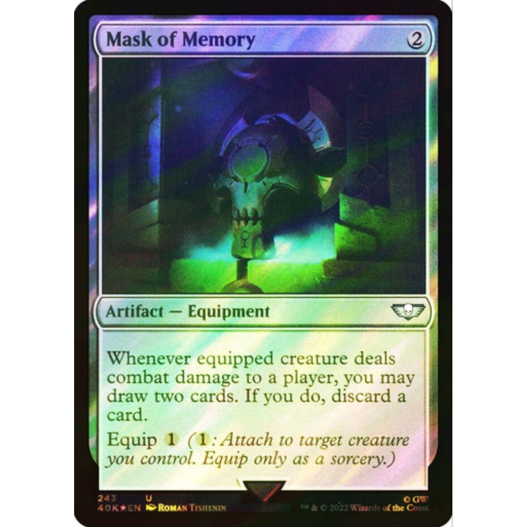 Mask of Memory FOIL NM MTG - Universes Beyond: Warhammer 40,000 (40K ...