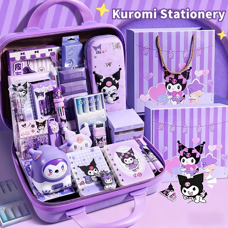 [High Quality] Sanrio stationery set gift box Kuromi school supplies ...